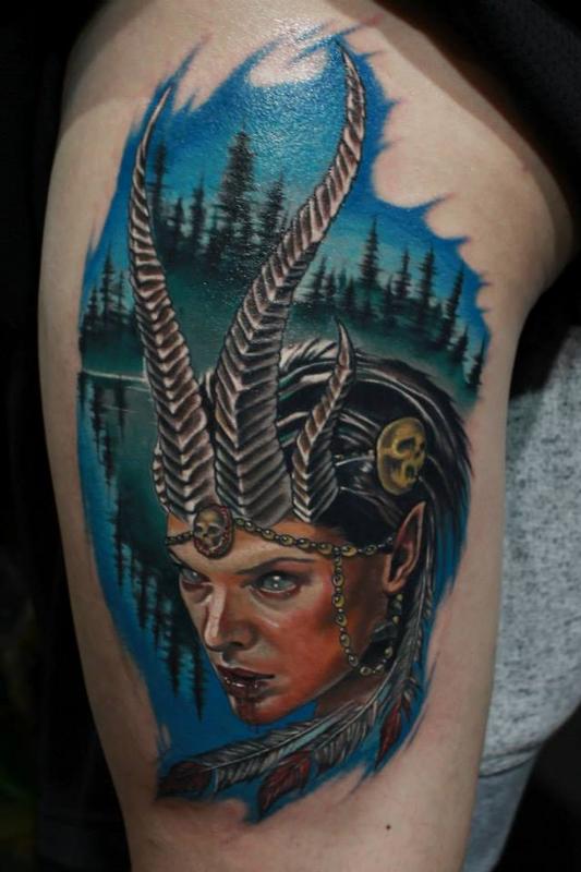 Demon Girl By John Lally Tattoonow
