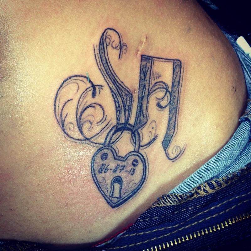 custom lettering by Christopher Prokop: TattooNOW