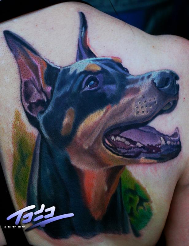 Doberman Sarah by Todo: TattooNOW