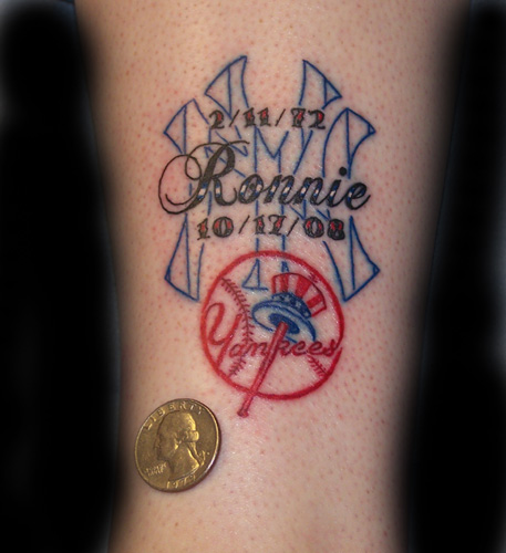 yankees tribute by Jeff Raiano: TattooNOW