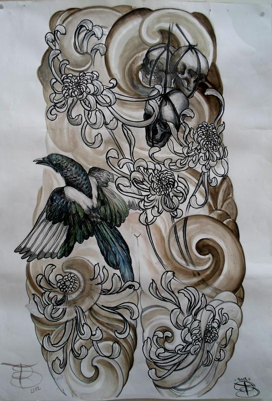 back piece design by Brendan Tangel: TattooNOW