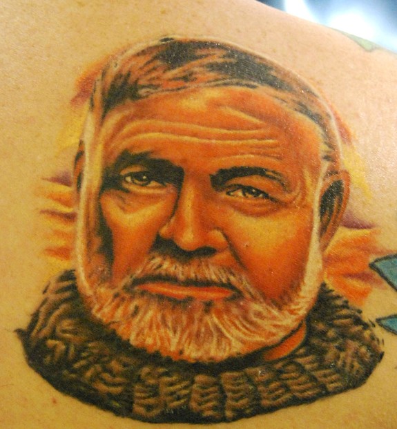 Ernest Hemingway by Ross Lloyd: TattooNOW