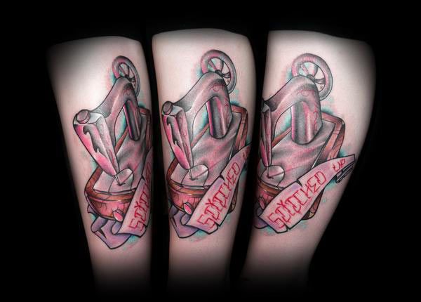 Sewing Machine Tattoo by Billy the Bastard Hay: TattooNOW