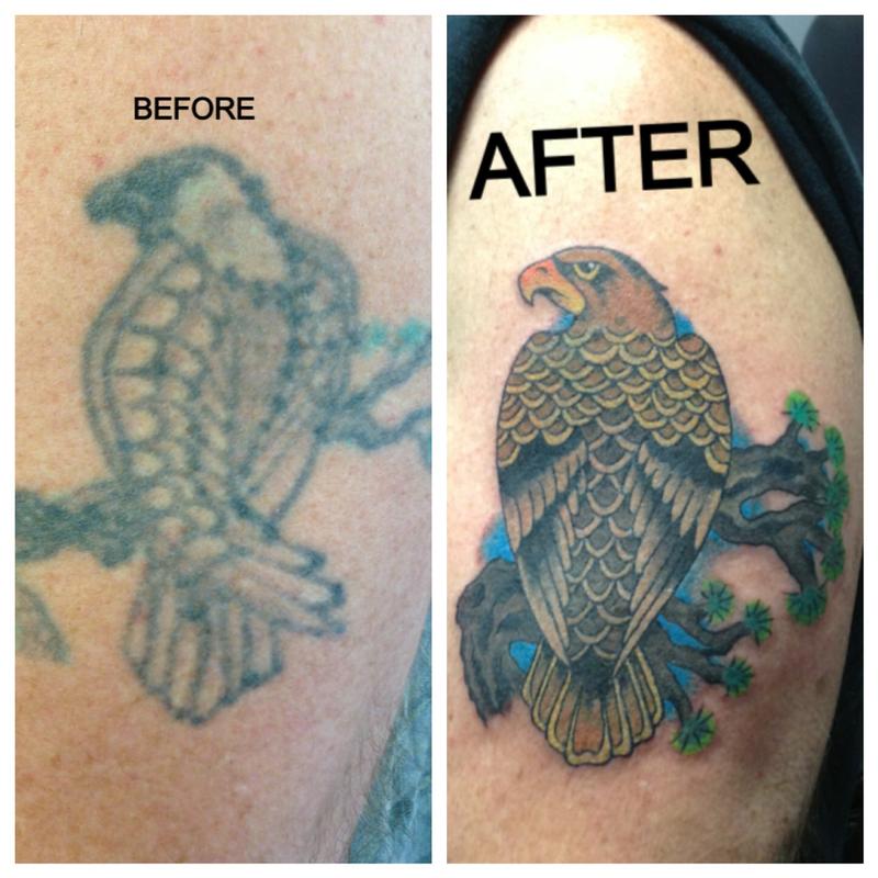 Hawk Cover Up by Cat Johnson: TattooNOW