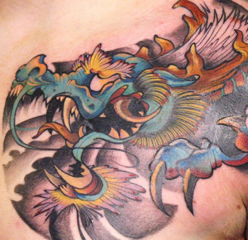 Blue Dragon Tattoo by Dave Koenig: TattooNOW