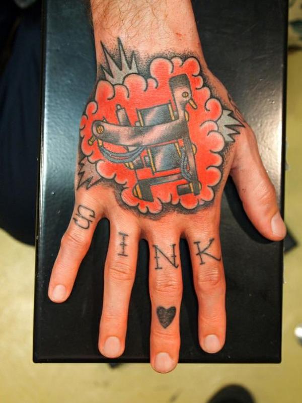 tattoo machine hand tattoo by David Chaston: TattooNOW
