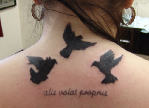 Silhouette of Birds tattoo by Blaze Schwaller: TattooNOW