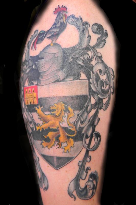 family crest tattoo by Galen Luker: TattooNOW