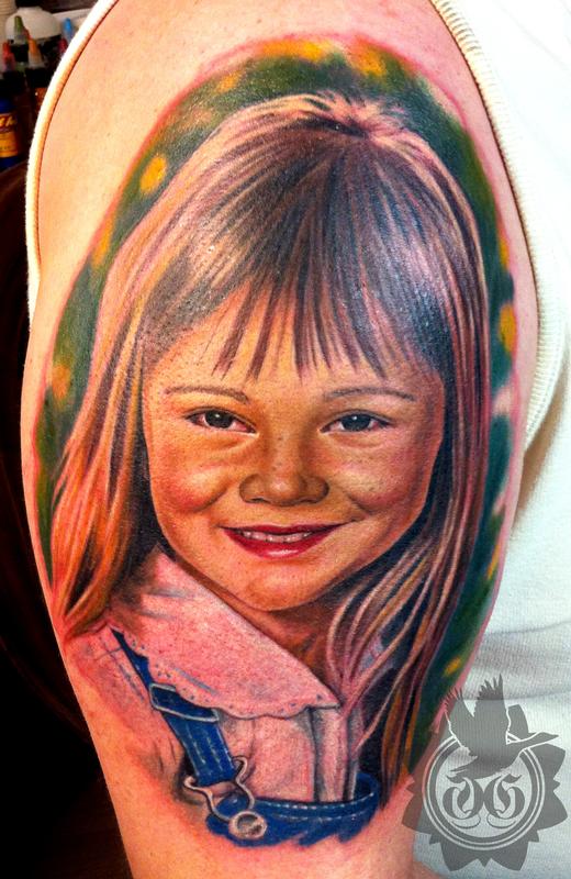 Child Portrait Tattoo by Ganso Galvao: TattooNOW