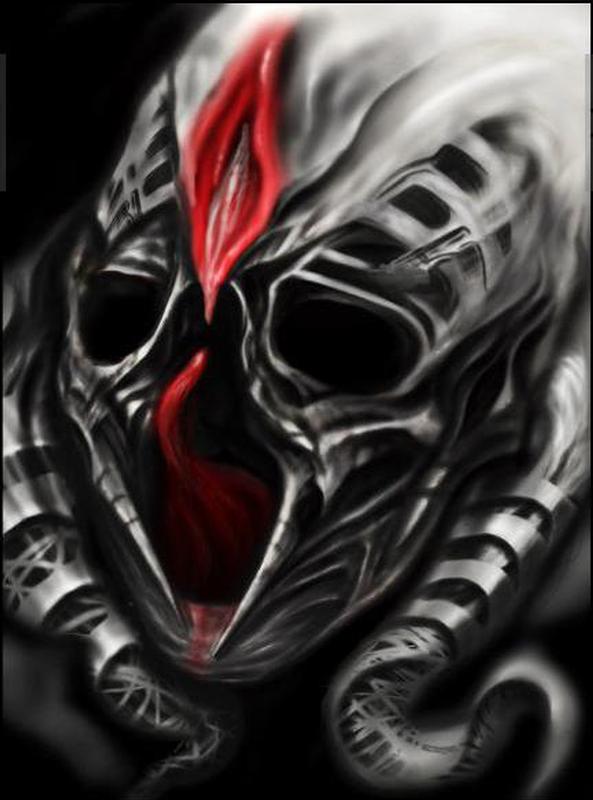 Mech Skull Artwork by Gido: TattooNOW