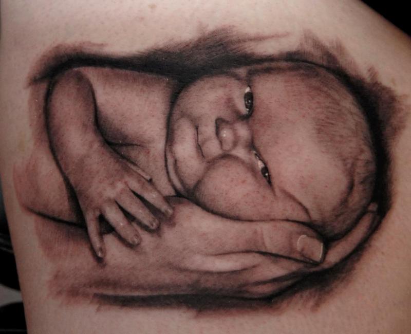 Baby Portrait by Ryan Hadley: TattooNOW