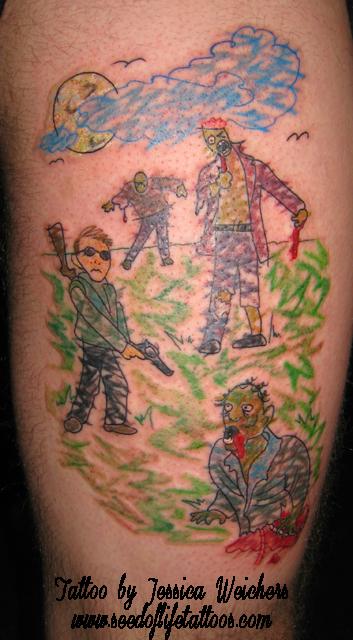 Fun World Zombie Tattoos