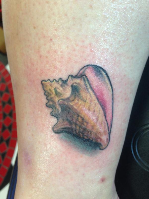 Small Conch Shell Tattoos
