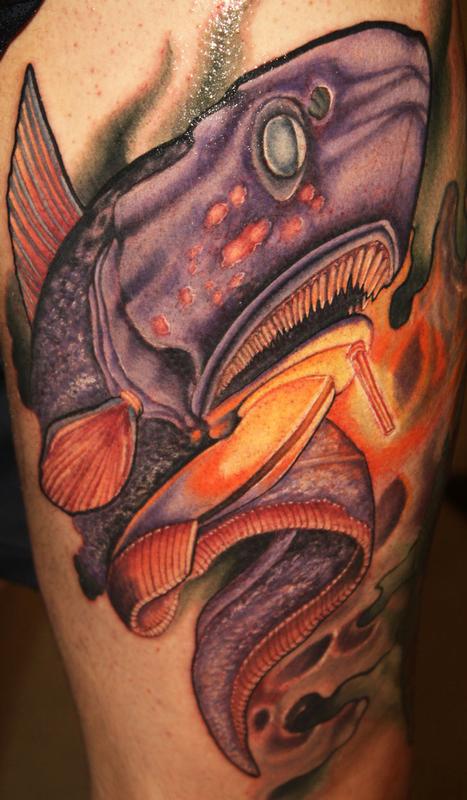 Rat tailed fish by LT Woods: TattooNOW