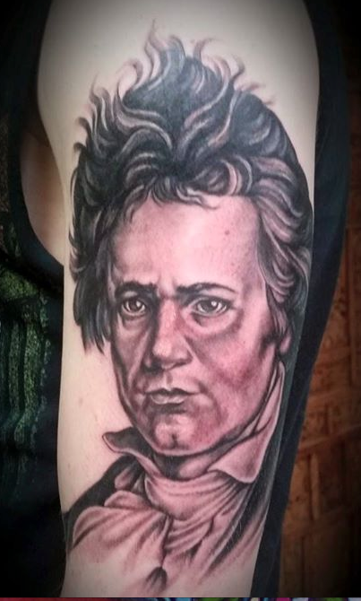 Ludwig Van Beethoven by Leif Hansen: TattooNOW
