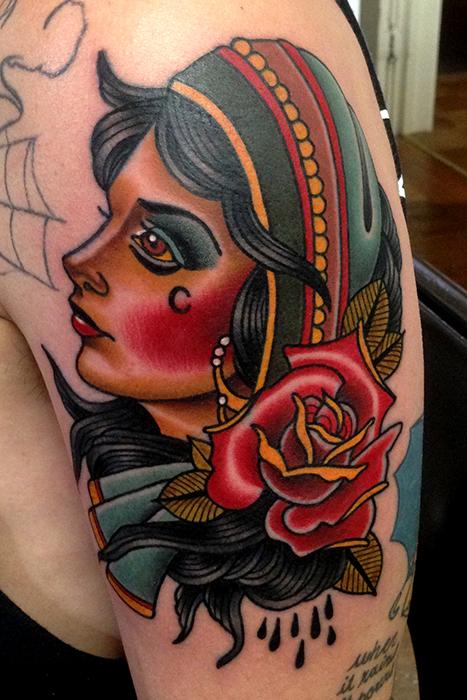 gipsy tattoo by Jonathan Montalvo: TattooNOW