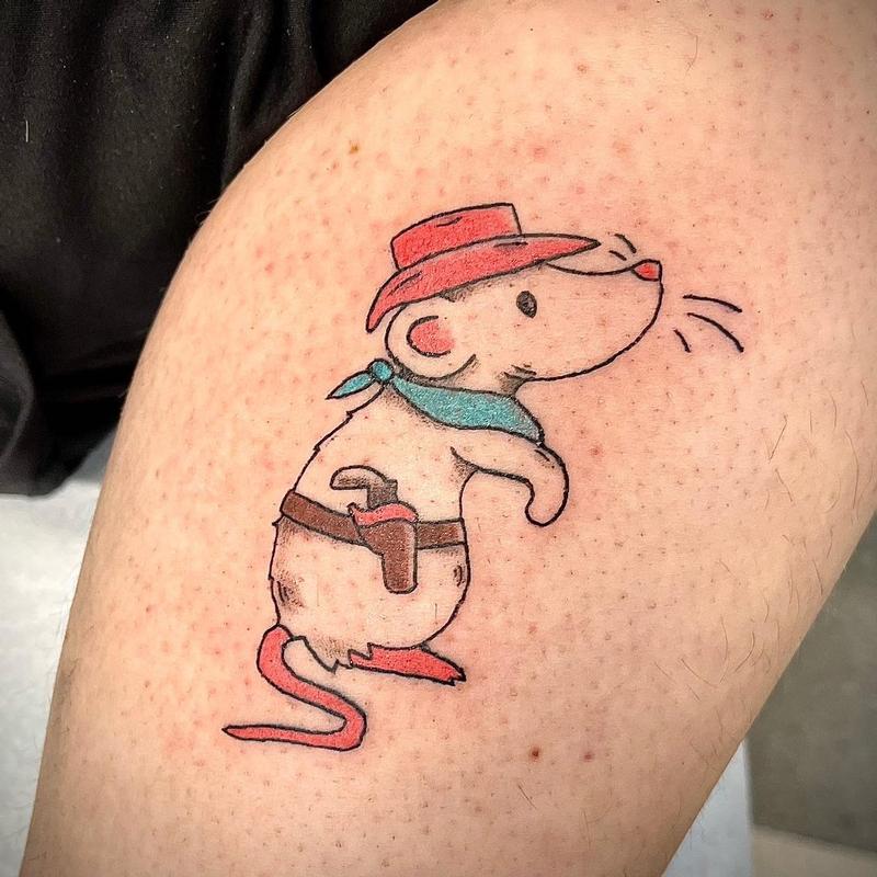 Cowboy Mouse by Sketchy Shay: TattooNOW