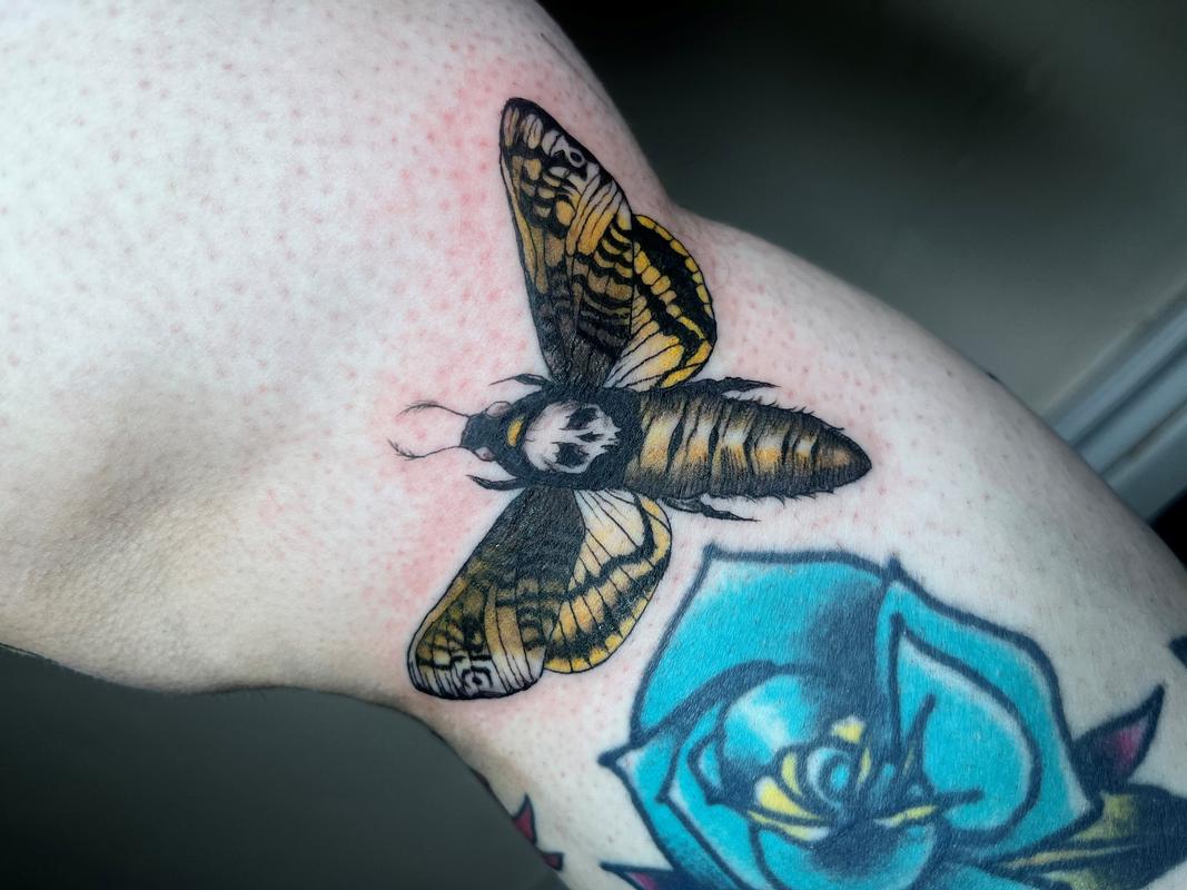 Death Moth with Hint of Color by Sadie Gabriella: TattooNOW
