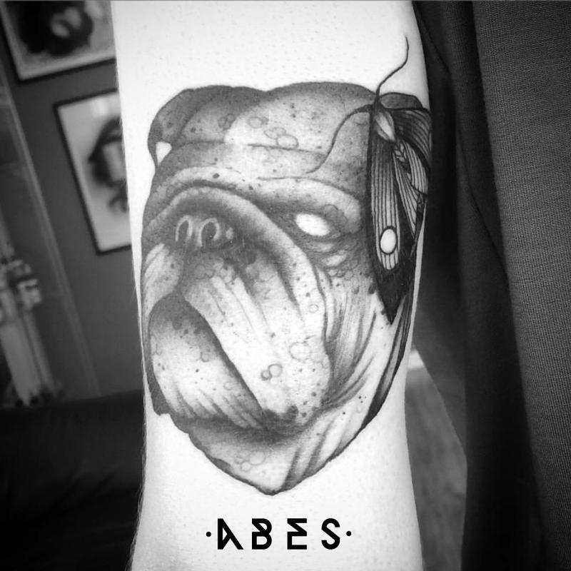 zombie bulldog by Abes RIP: TattooNOW
