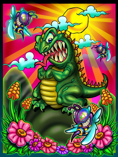 Godzilla bees by Tony Ciavarro: TattooNOW