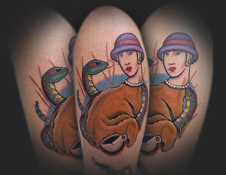 The Woman Who Was Also A Mongoose by Chad Newsom: TattooNOW