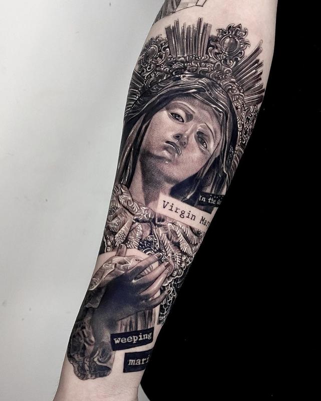 Weeping Maria by Comma Kim Dohyun: TattooNOW