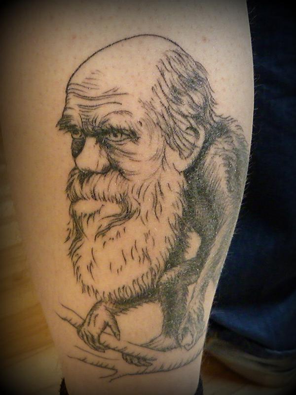 Charles Darwin Tattoo by Anna Garvey: TattooNOW