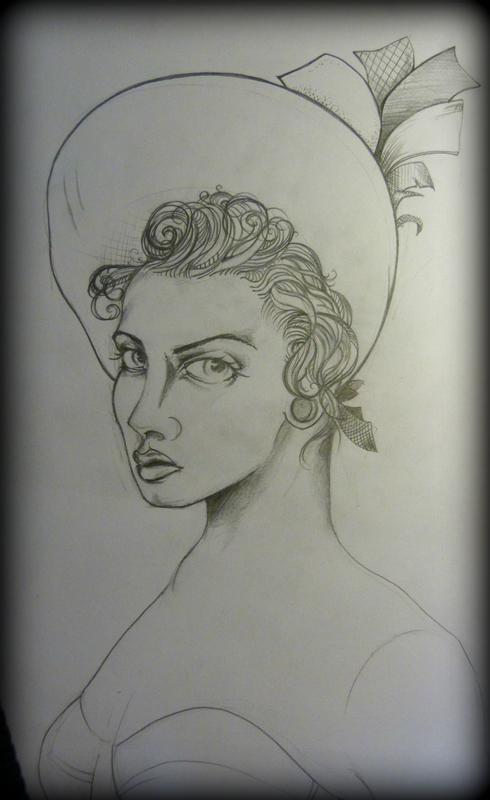 Creepy bonnet lady by Anna Garvey: TattooNOW