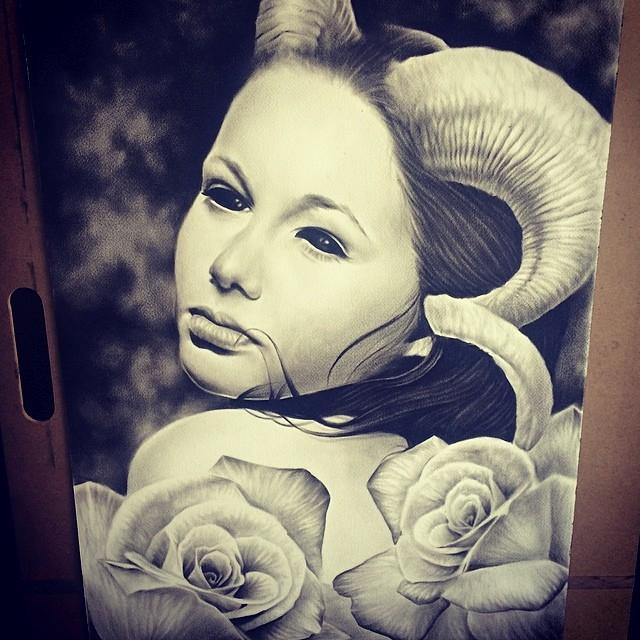 Demon woman by Fong Vang: TattooNOW