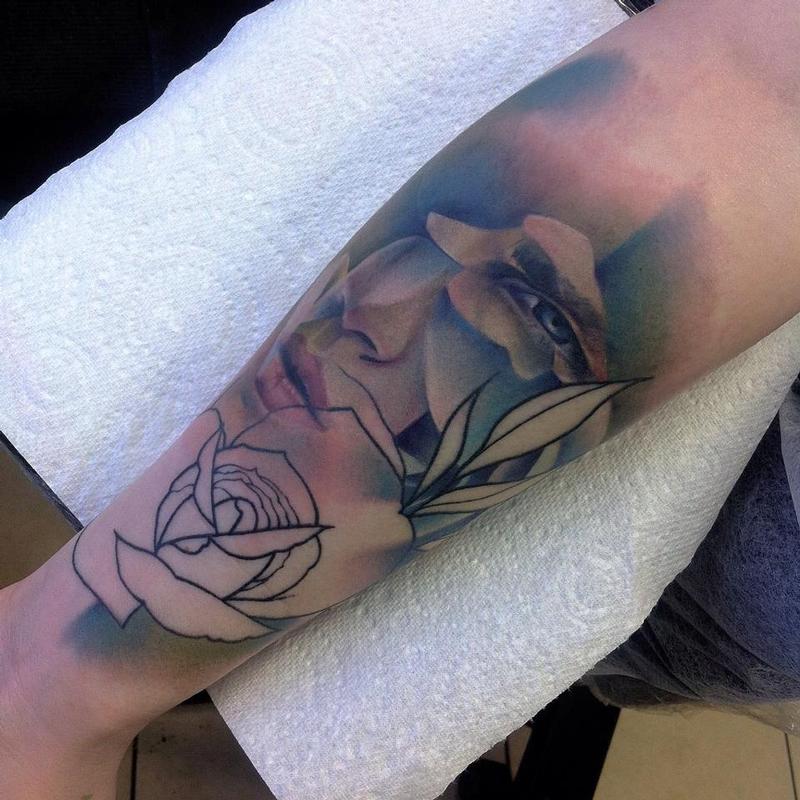 Blue Boy Rose by Freddie Albrighton: TattooNOW