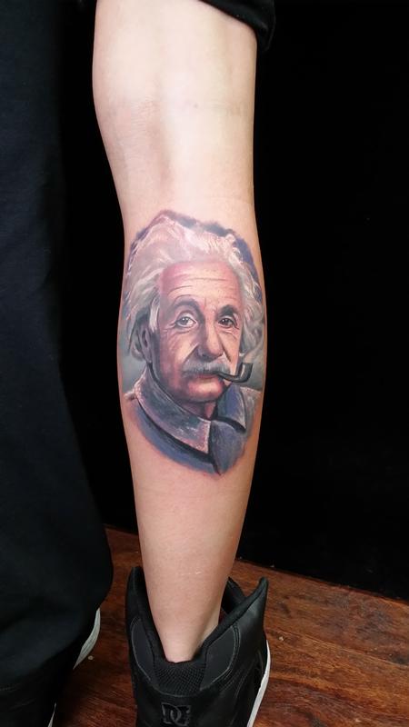 Albert Einstein by Halo: TattooNOW