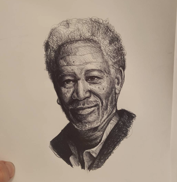 Morgan Freeman by Halo: TattooNOW