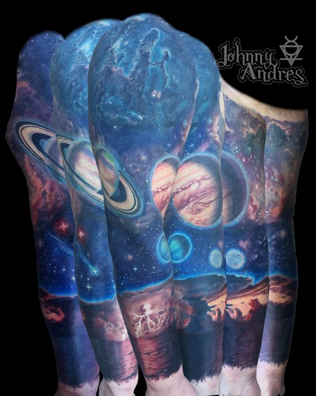 Jupiter sleeve by Johnny Andres: TattooNOW