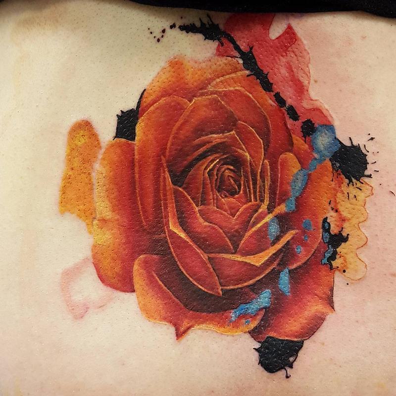 Rose watercolour by Kayley Jayne Warrington: TattooNOW