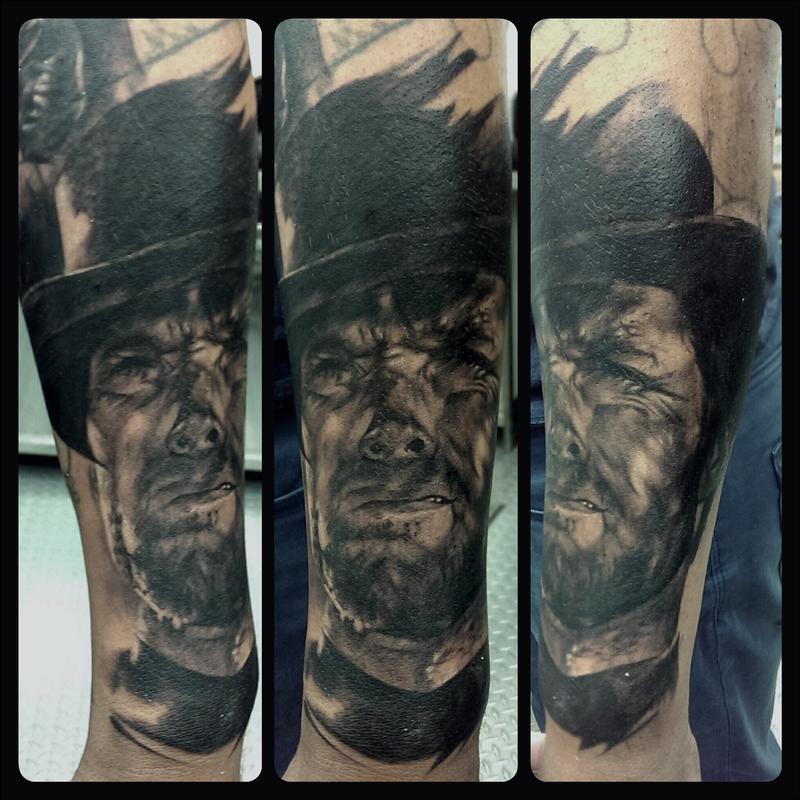 Clint Eastwood by Michael Hsieh: TattooNOW