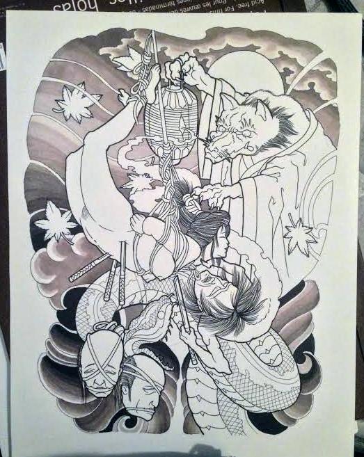 Japanese Battle Scene by Deus Machina: TattooNOW