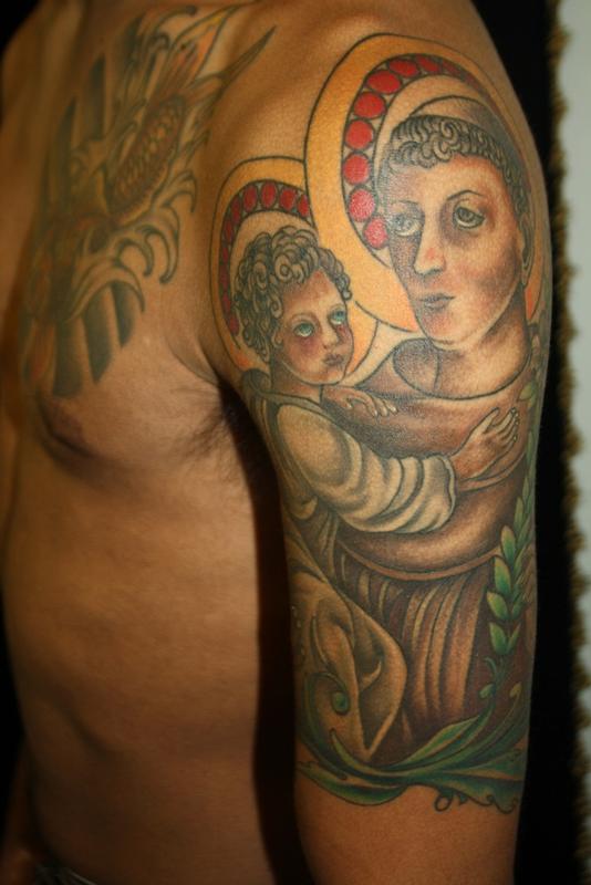 St. Anthony Tattoo by Rebecca Smith (Beccadoodletattoos) : TattooNOW