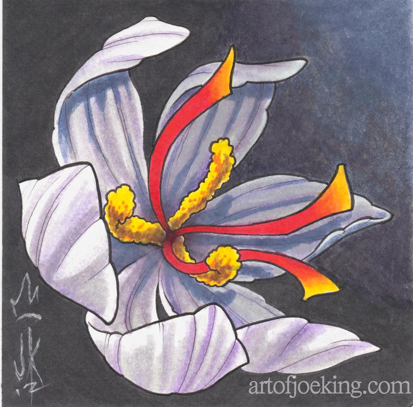 saffron illustration by Joe King: TattooNOW