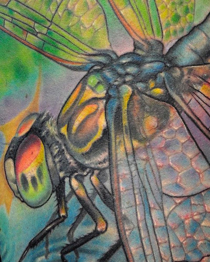 Dragonfly Tattoo detail by Bez: TattooNOW