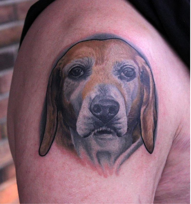 Dog Portrait by Ken Karnage: TattooNOW