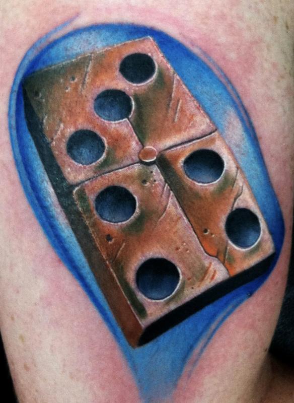 Domino Color Brent Olson Art Junkies Tattoo by Brent Olson: TattooNOW