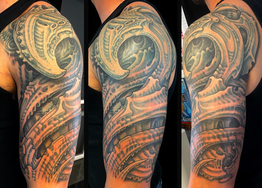 BIOMECH UPPER ARM by Don McDonald: TattooNOW