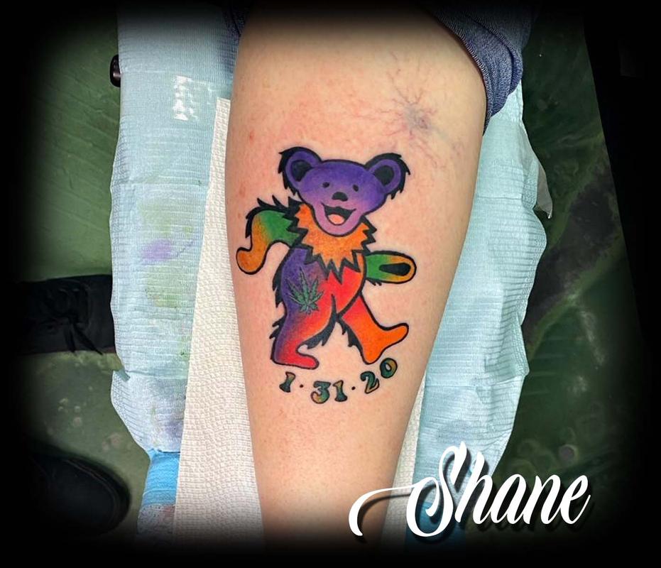 The Grateful Dead bear tattoo by Shane Standifer: TattooNOW
