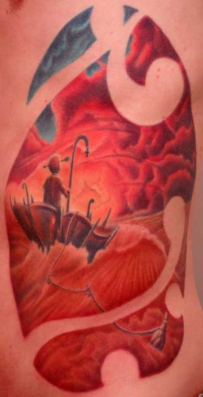 boy on the water by Gabriel Cece: TattooNOW
