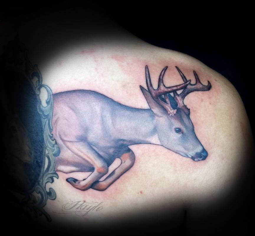 Deer / stag tattoo by Haylo by Haylo: TattooNOW