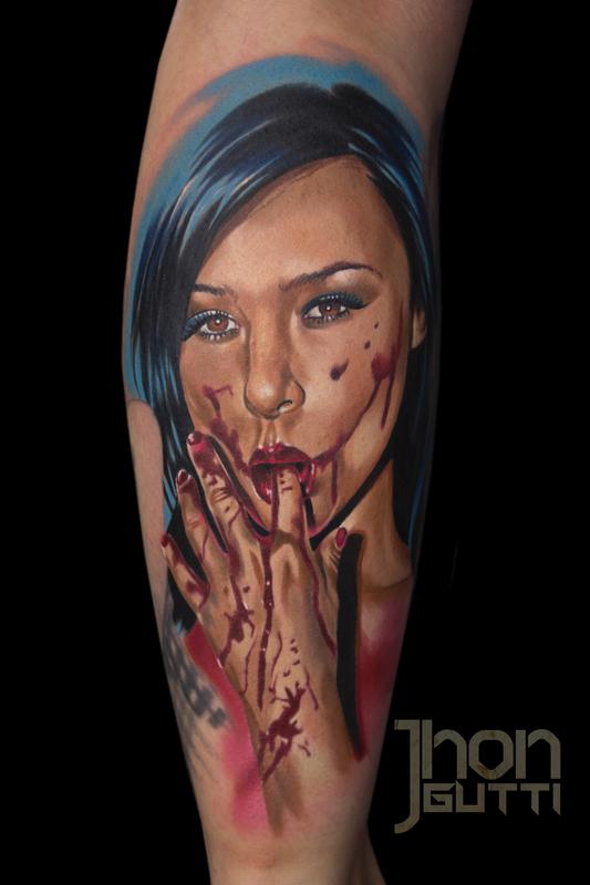 DANIELLE HARRIS PORTRAIT by Jhon Gutti: TattooNOW