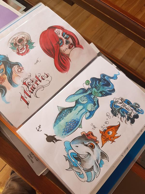 Flash Art Tattoo Design Sheets by Steve Malley: TattooNOW