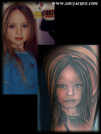 Memorial Portrait by Lou Jacque: TattooNOW