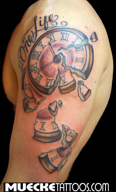 time crumbles tattoo by George Muecke: TattooNOW