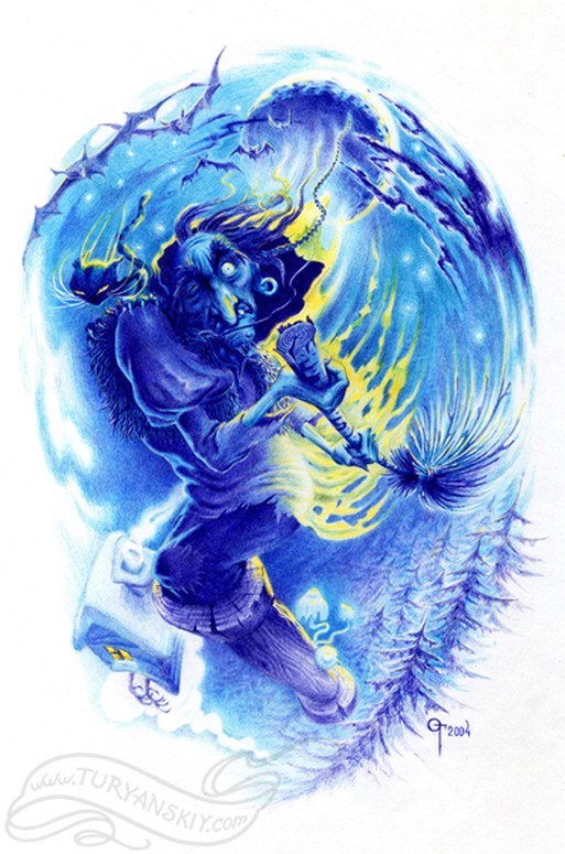 Baba Yaga by Oleg Turyanskiy: TattooNOW